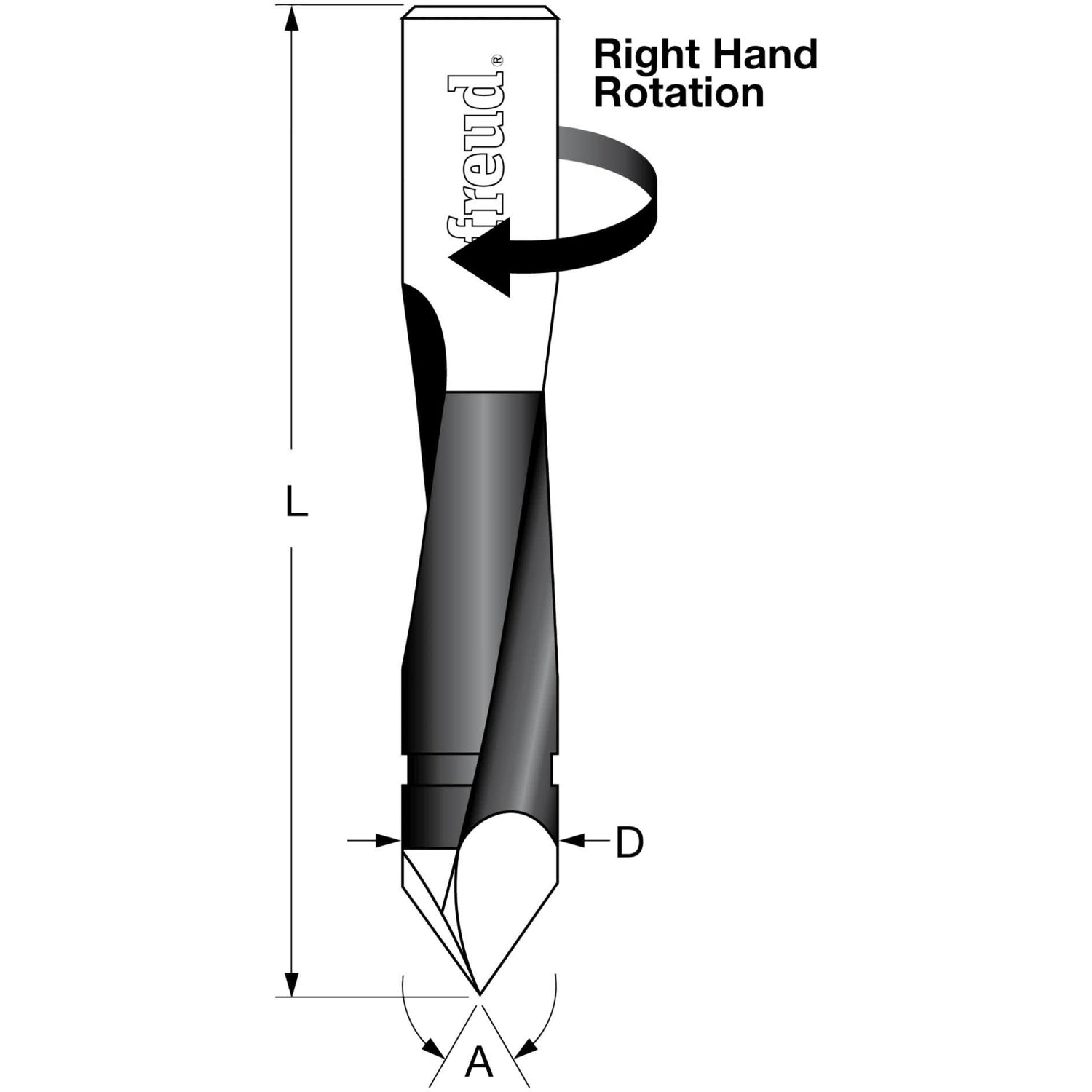 Freud TH40057R 4mm Through Hole Bit – Tool Nut