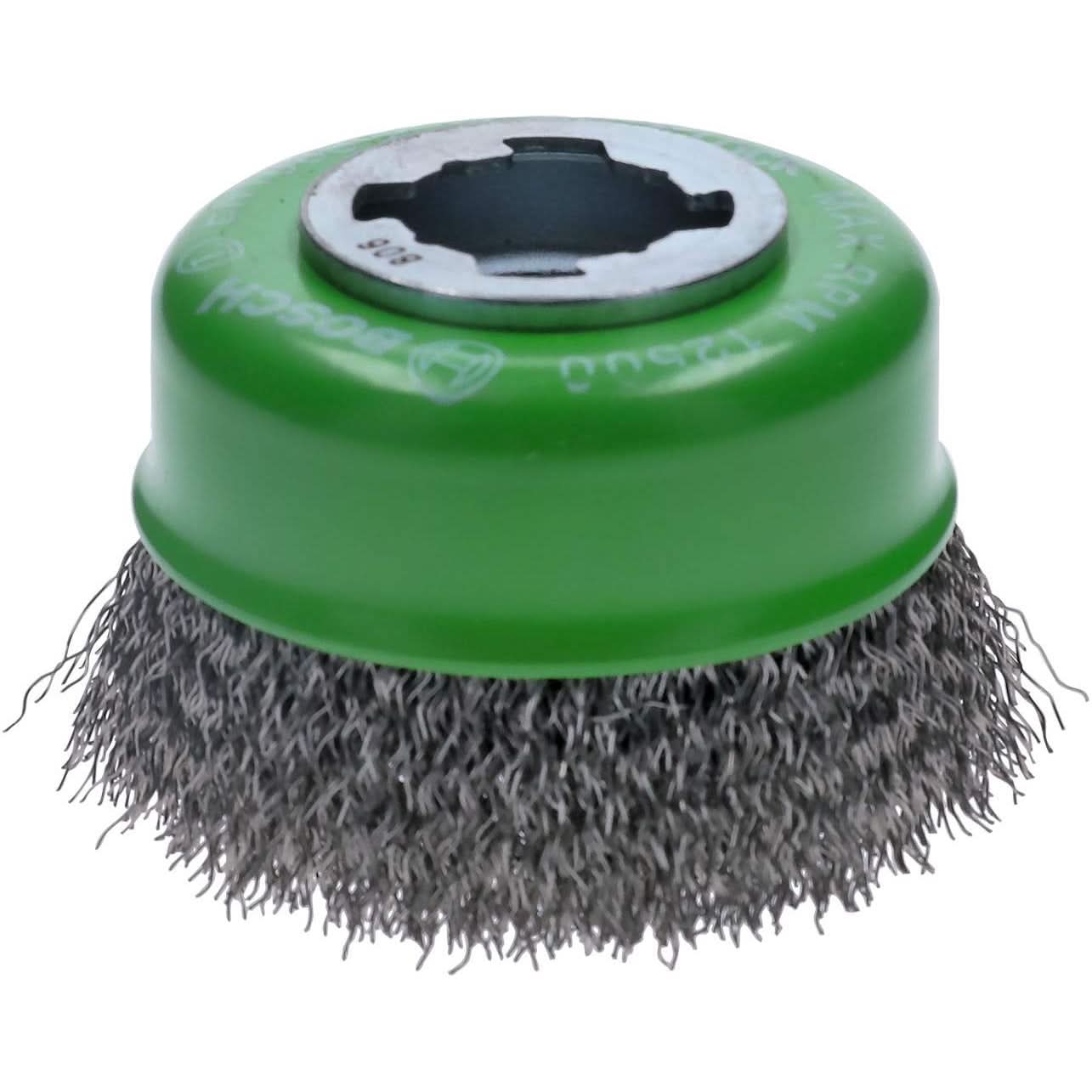 Bosch WBX319 X-Lock 3" Cup Brush, Crimped, Stainless Steel – Tool Nut