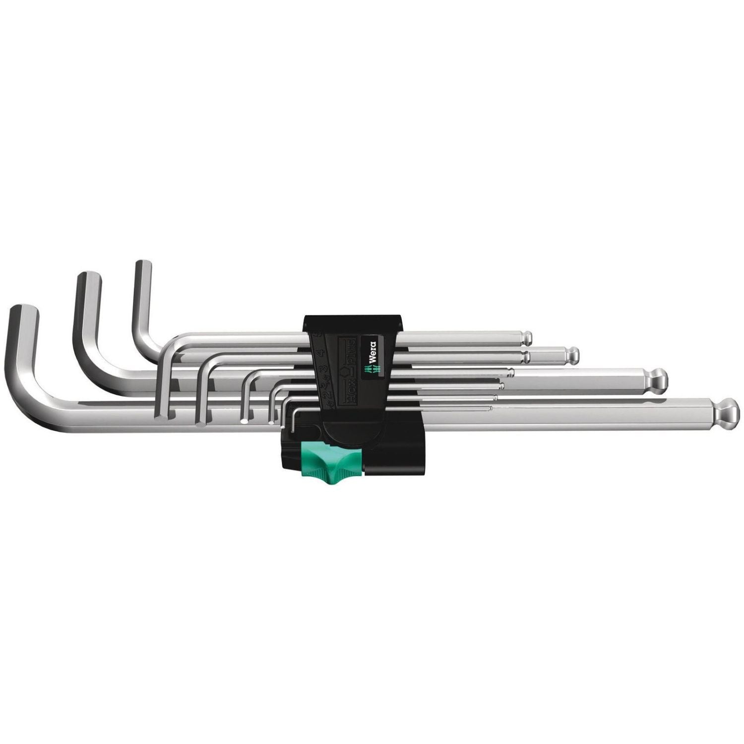 Wera 950/9 Hex-Plus 1 L-Key Set, Metric, Chrome-Plated, 9-Pieces – Tool Nut