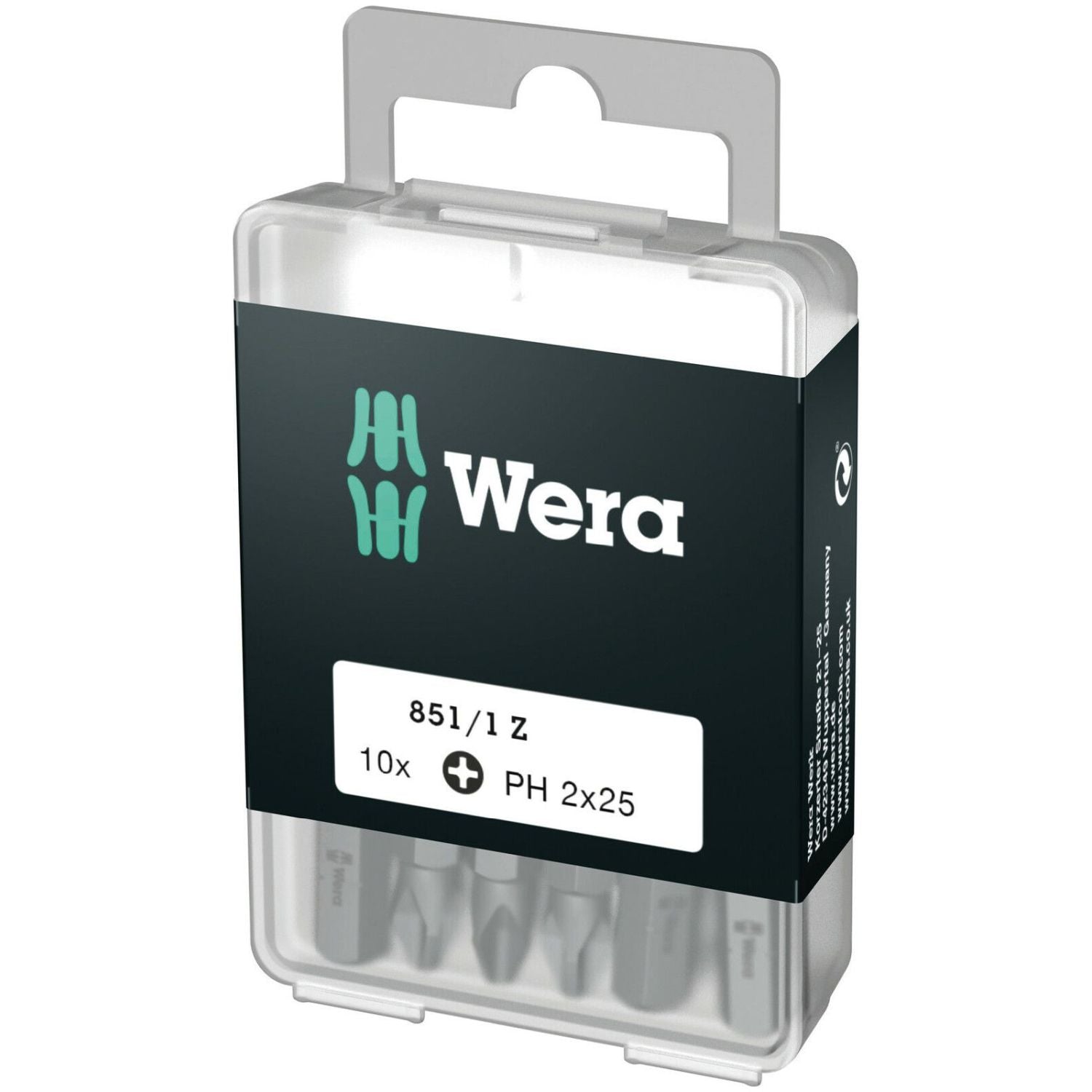 Wera 851/1 Z Diy Bit, Ph 2x25-mm., 10-Pieces – Tool Nut