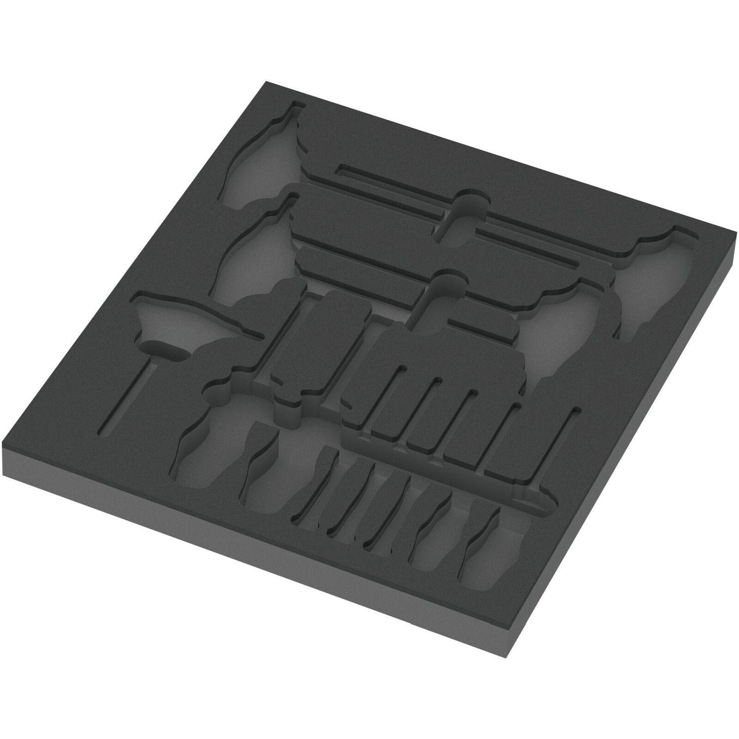 Wera 9813 Foam Insert Hex Screwdriver Set 1, Empty, 344x30x392-mm ...