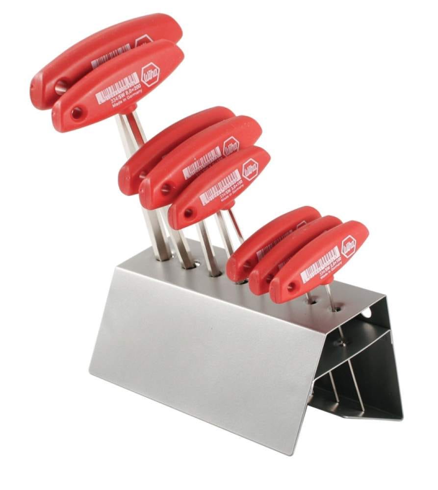 Wiha 33488 Hex T-Handle Metric 8 Piece Set in Metal Stand – Tool Nut
