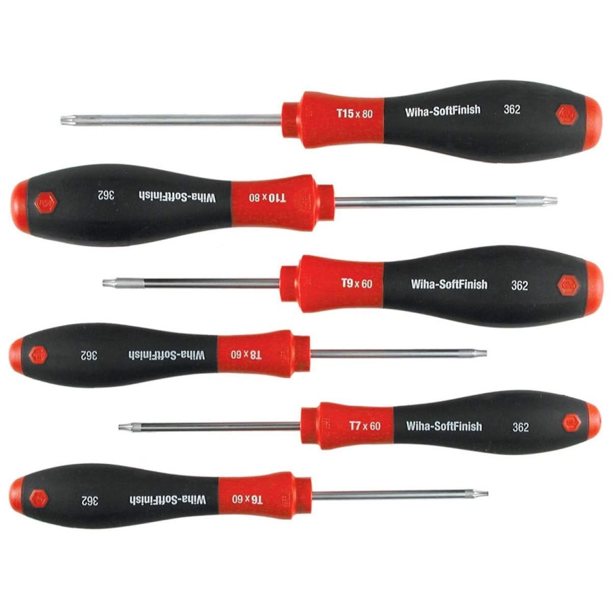 Wiha 36291 SoftFinish Torx Screwdriver 6 Piece Set T6-T15 – Tool Nut