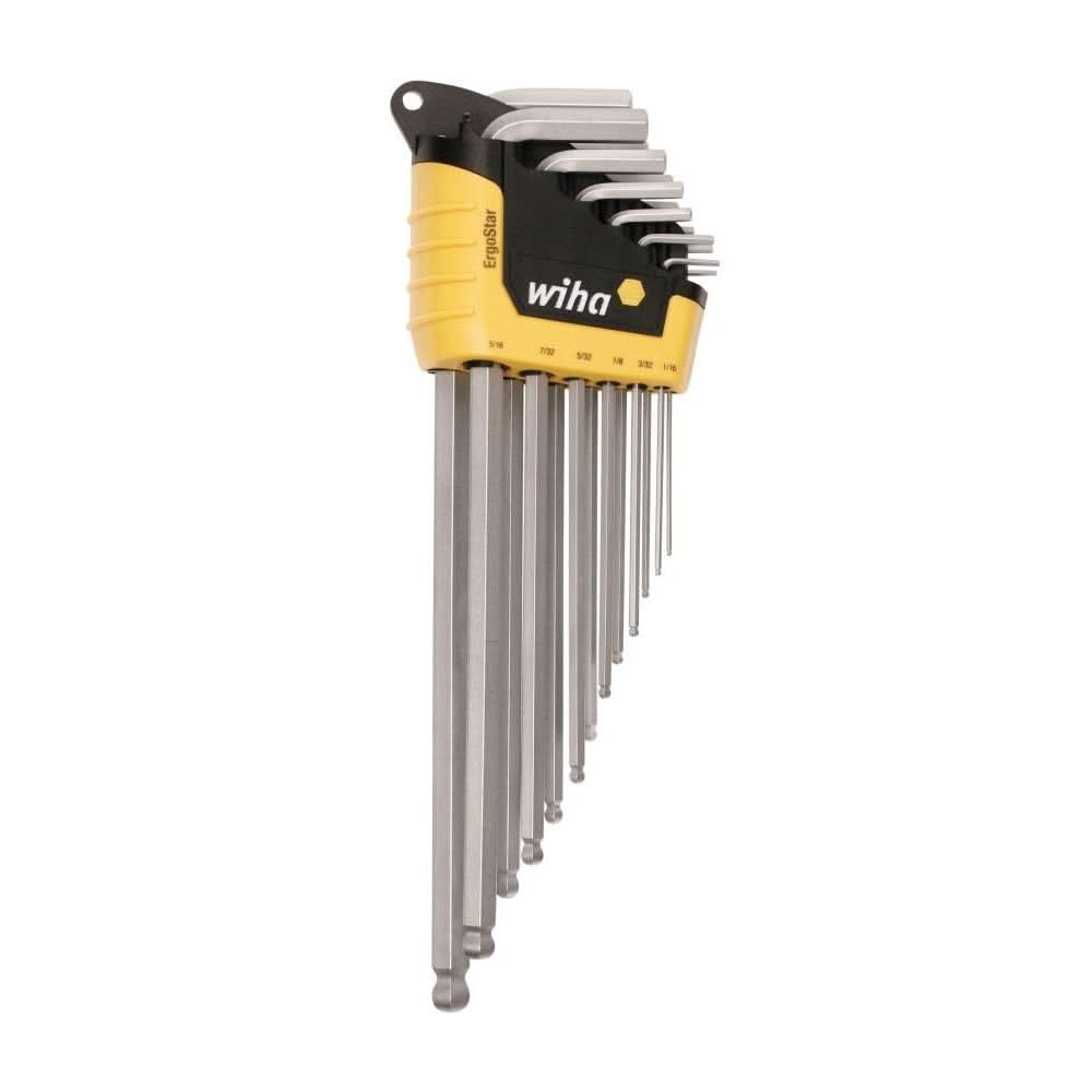 Wiha 66988 ErgoStar Ball End Hex L-Key Inch 13 Piece Set – Tool Nut