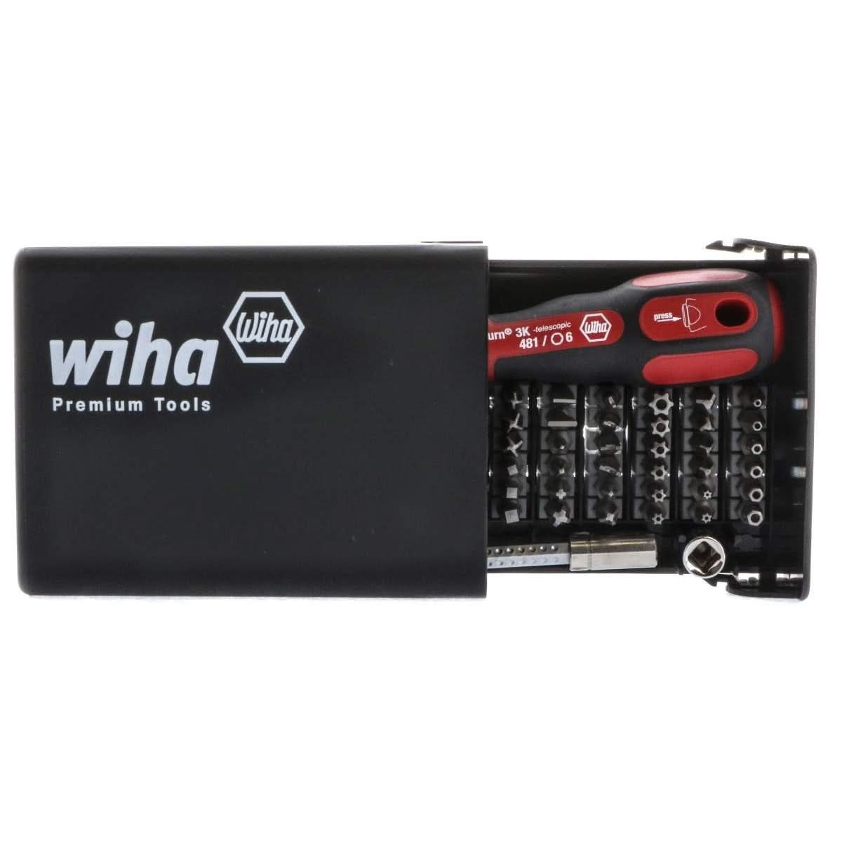 Wiha 71990 Security Bits Collector 39-Piece Set with Magnetic Bit Hold ...