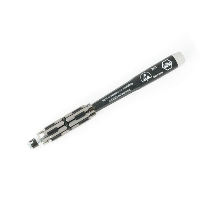 Wiha 75094 System 4 ESD Safe Slotted/Phillips/Hex Inch Micro Bit Set ...