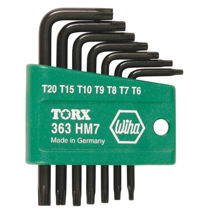 Wiha 36392 7 Piece Torx L Key Short Arm Set