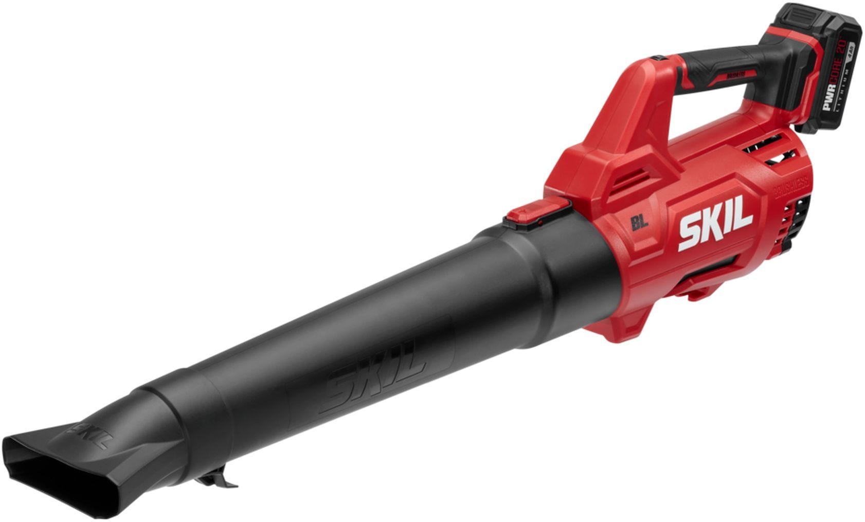 SKIL BL4714B 10 PWR CORE 20 Brushless 400 CFM Leaf Blower with 4.0Ah Battery and Charger