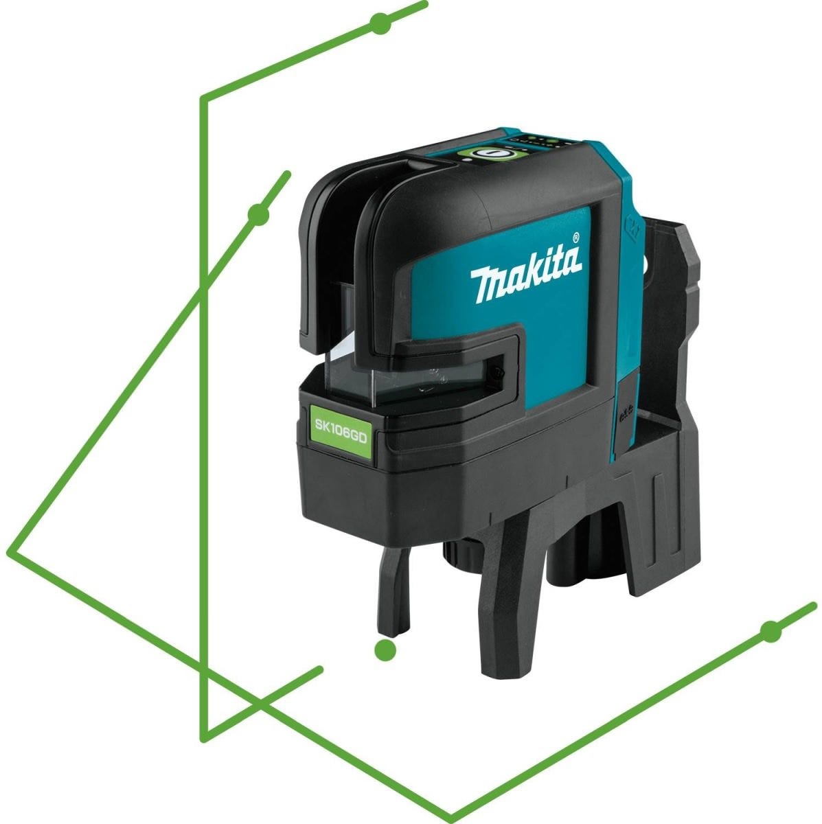 SK106GDZ 12V max CXT Lithium Ion Cordless Self Leveling Cross Line 4 Point Green Beam Laser Tool Only
